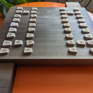 Handmade Solid Walnut Shogi Game Set - Etsy