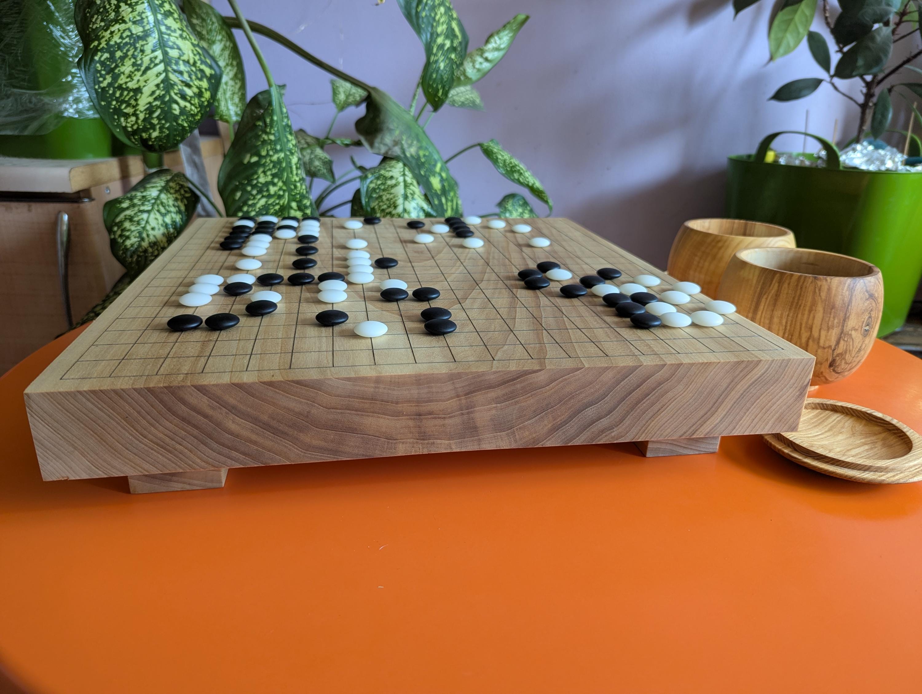 Full Goban Solid Wood Hand Carved 19x19 Game Go Board. Hardwood Board ...