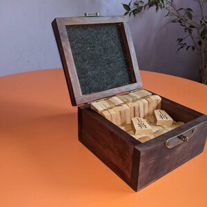 Chu Shogi Game Set. Handmade Solid Walnut Middle Shogi. - Etsy