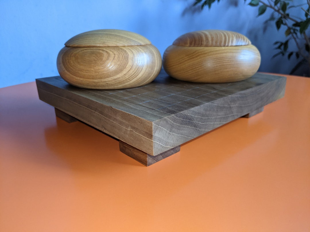 Small Goban Hand Carved 9x9 Game Go Board - Etsy UK