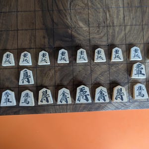 Handmade Solid Walnut Shogi Game Set - Etsy