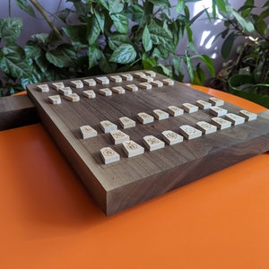Handmade Solid Walnut Shogi Game Set - Etsy