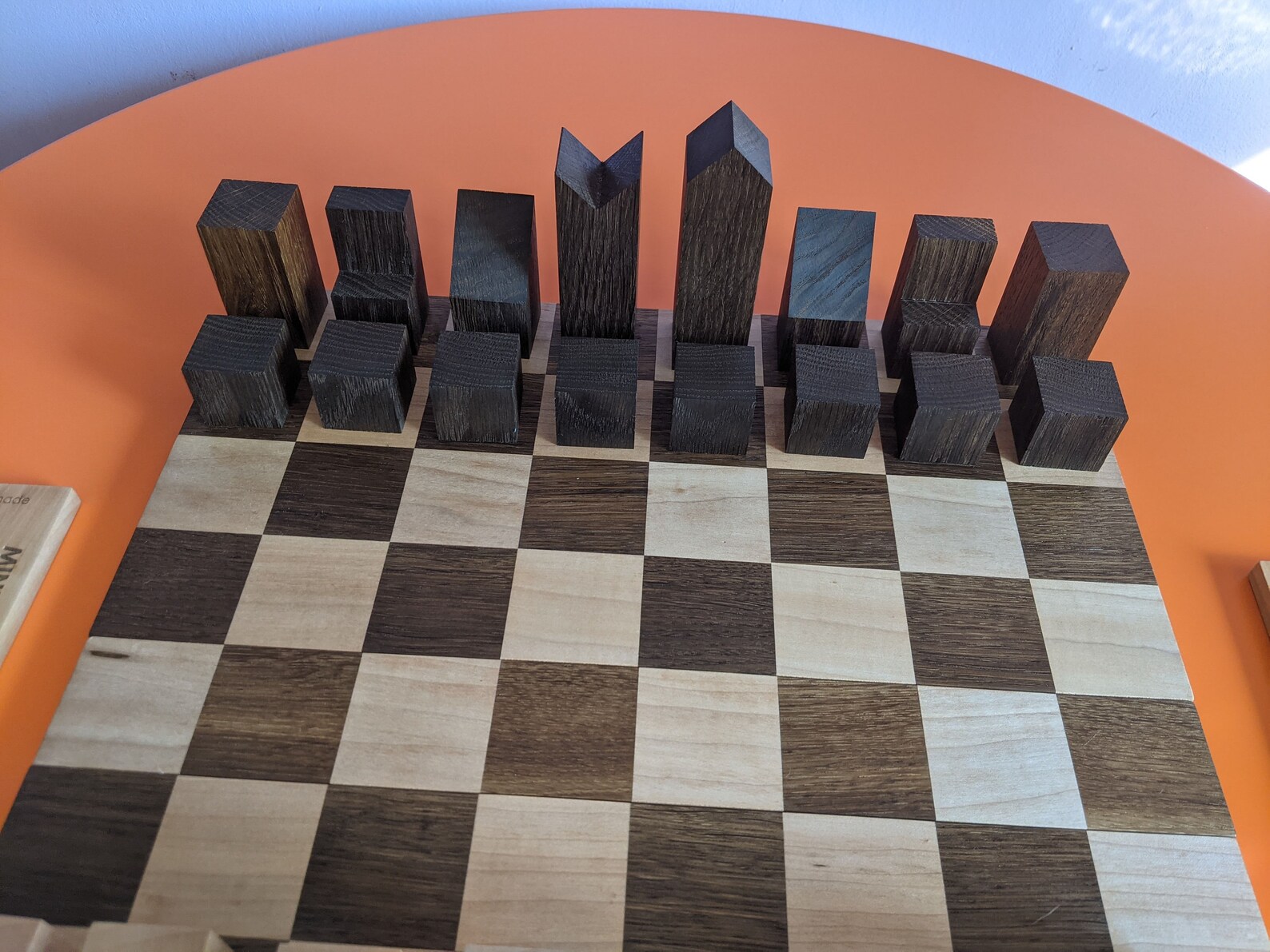 Collector's Minimal Chess Set. Handmade. Lanier Graham | Etsy