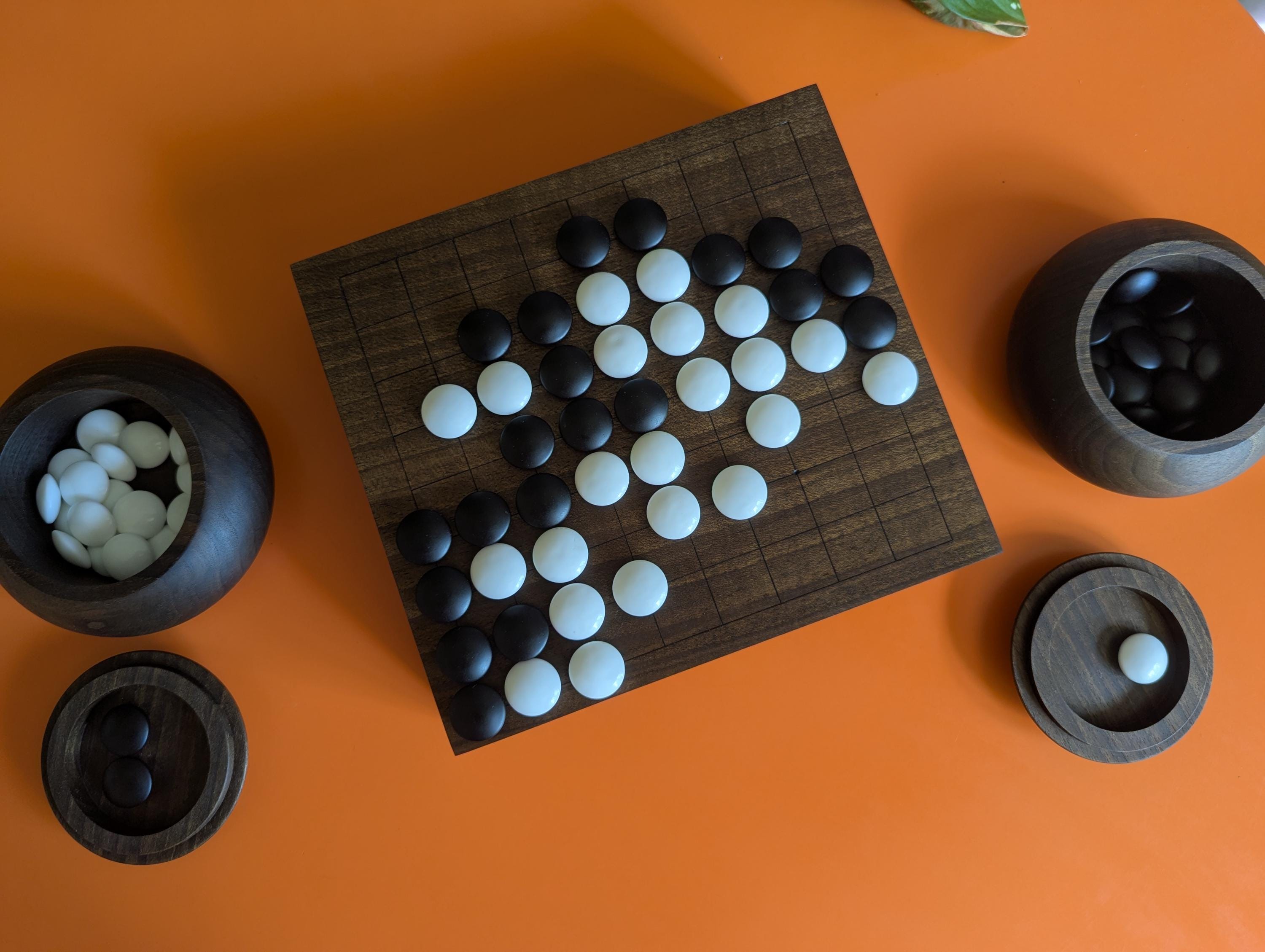 Solid Walnut 9x9 Goban. Legless Hand Carved Game Go Board - Etsy
