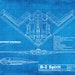 B-2 SPIRIT Stealth Bomber Blueprint - Download and Print Yourself ...