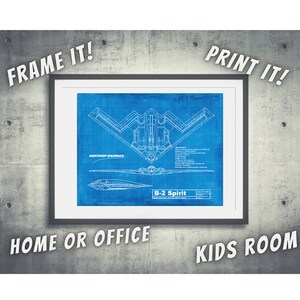 B-2 SPIRIT Stealth Bomber Blueprint - Download and Print Yourself ...