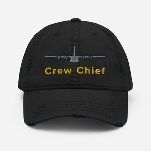 USAF C-130J CREW CHIEF Distressed Dad Hat - Etsy