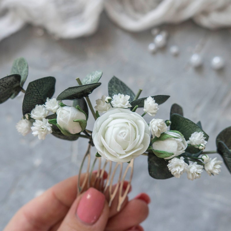 Rose Hair Comb - Etsy