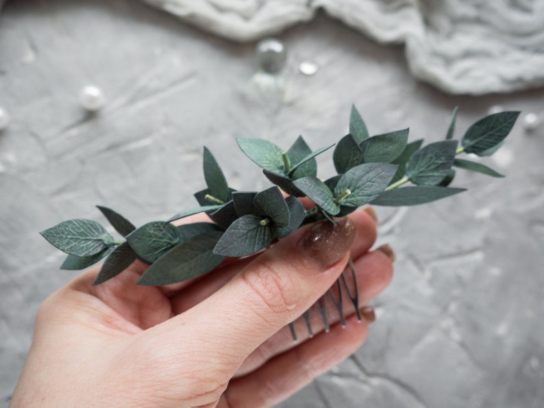 Wedding Eucalyptus Hair Comb Greenery Piece Bridal Headpiece - Etsy
