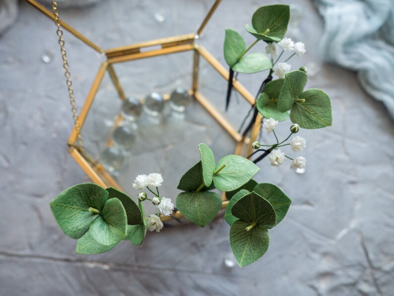 Eucalyptus Wedding Hair Piece Greenery Flower Pins | Etsy