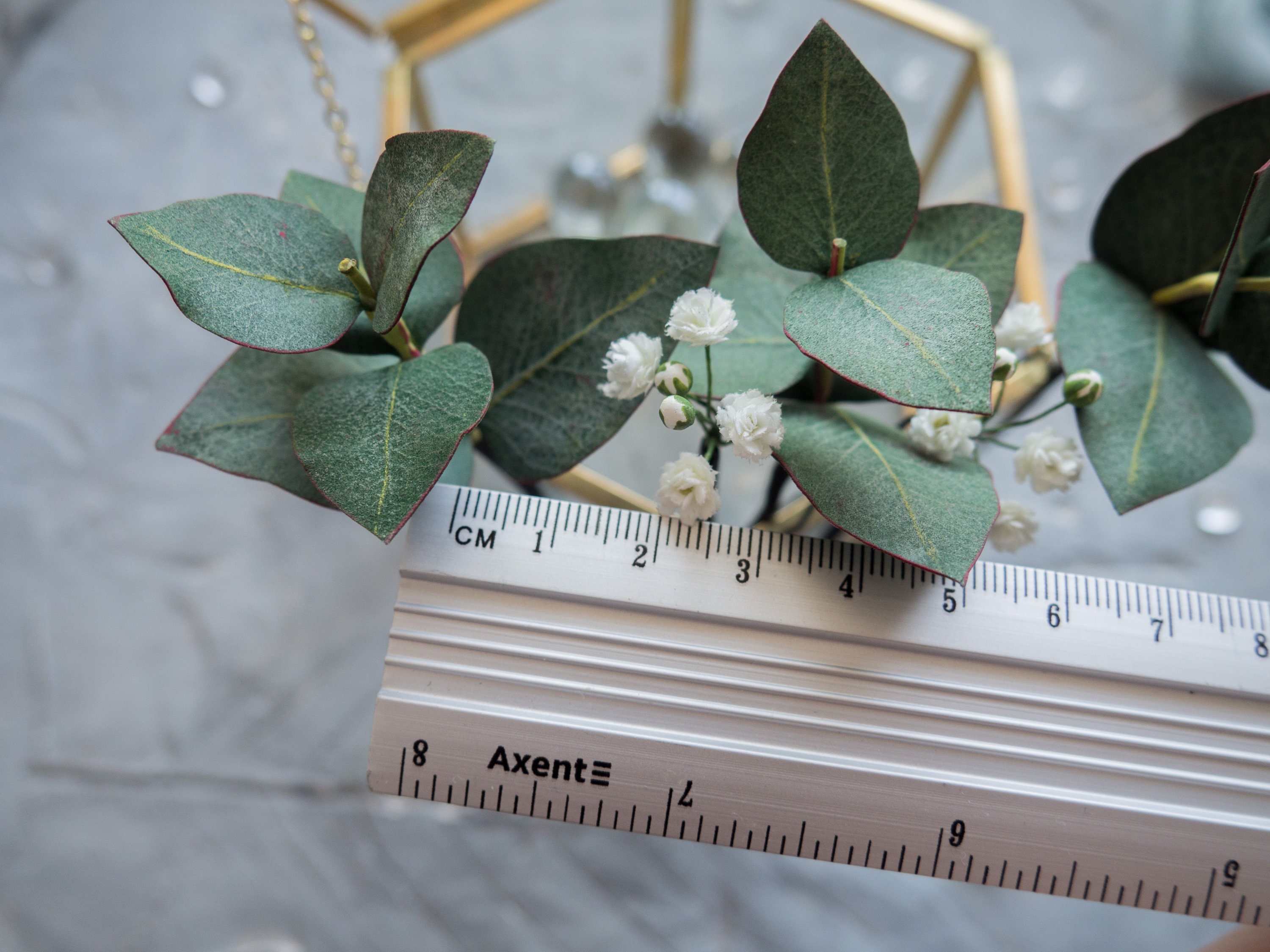 Greenery wedding hair piece Eucalyptus flower pins | Etsy