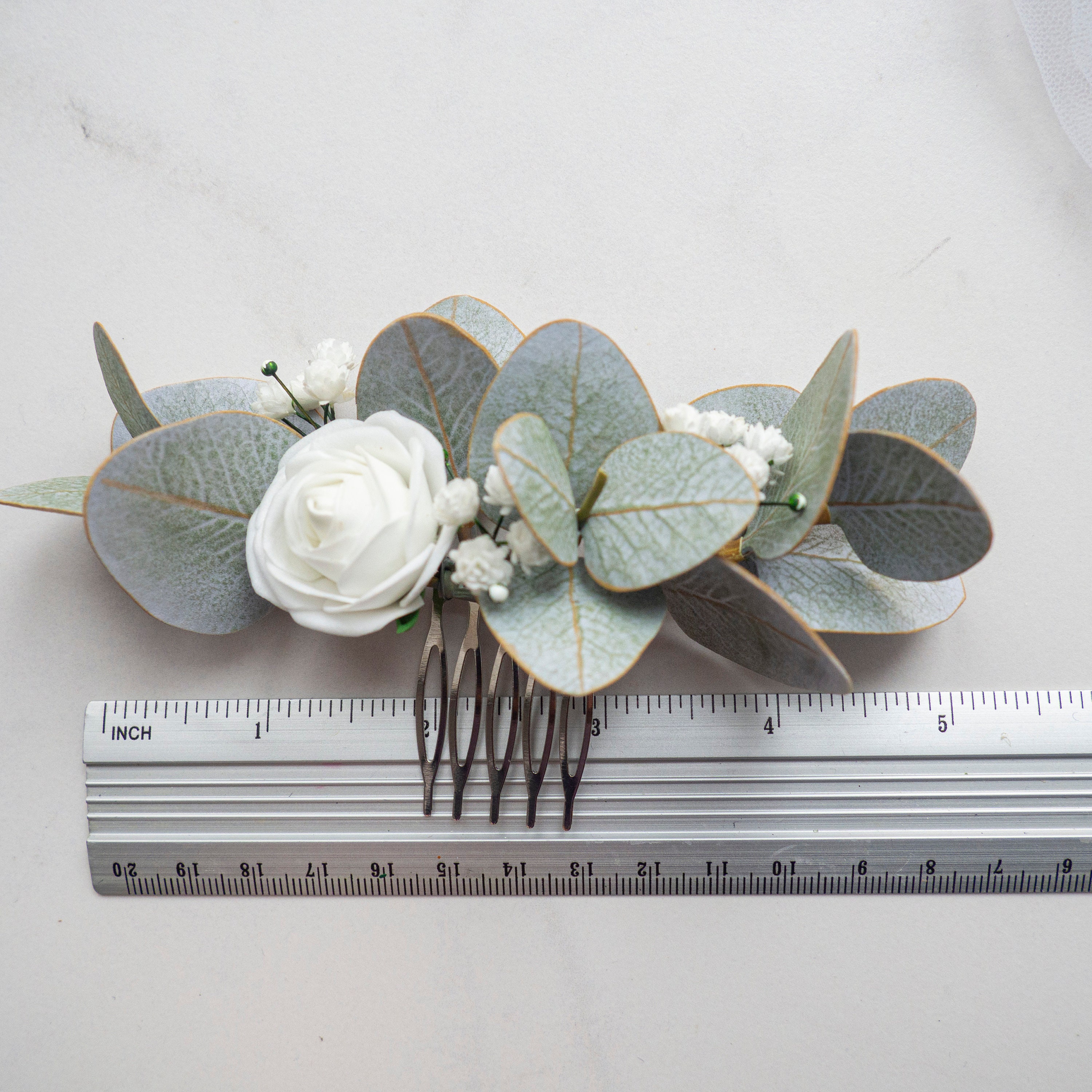 Braut Haarteil Eukalyptus Hochzeit Haarclip Blumen Braut - Etsy.de
