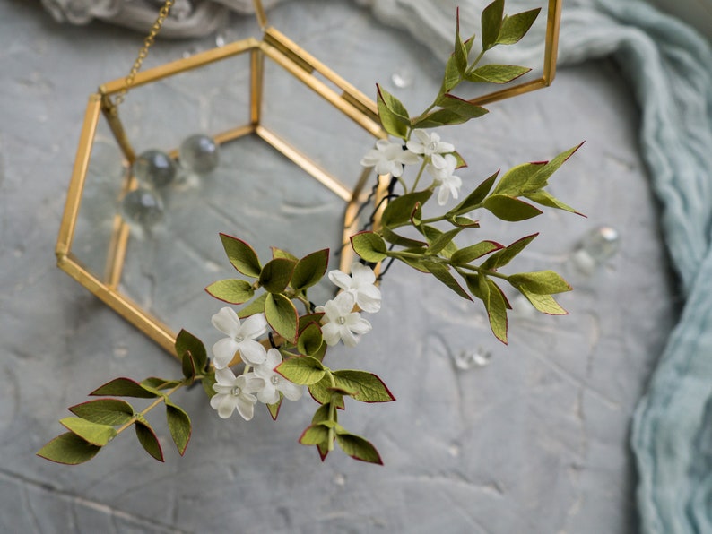 Greenery Flower Bobby Pins Wedding Hair Eucalyptus - Etsy