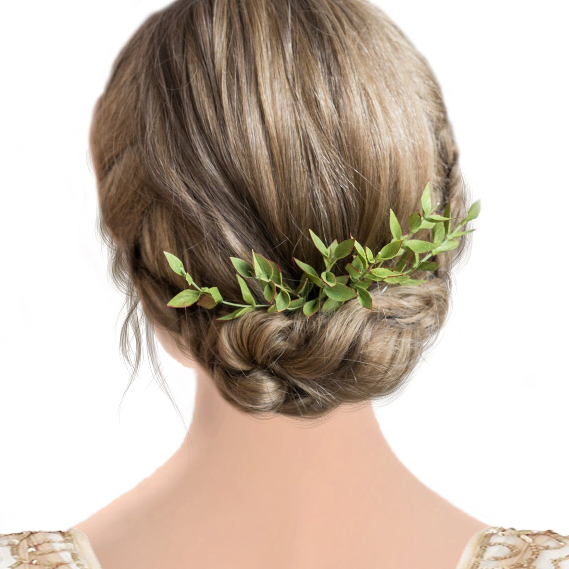 Hair greenery eucalyptus leaves hair pins Headpiece | Etsy
