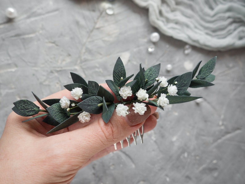 Wedding Eucalyptus Hair Comb Greenery Piece Bridal Headpiece - Etsy