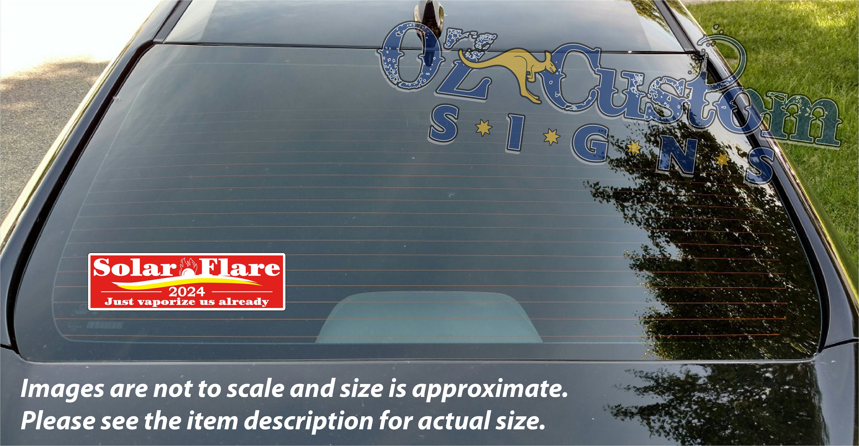 Solar Flare 2024 Just Vaporize Us Already - Full Color Decal / Sticker ...