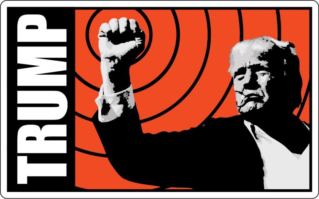 TRUMP (donald Trump) Fist Pump - MAGA - Full Color Decal / Sticker! - Etsy