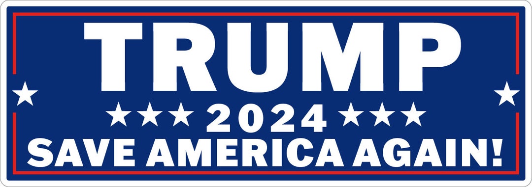 TRUMP 2024 Save America Again Full Color Decal / Sticker - Etsy
