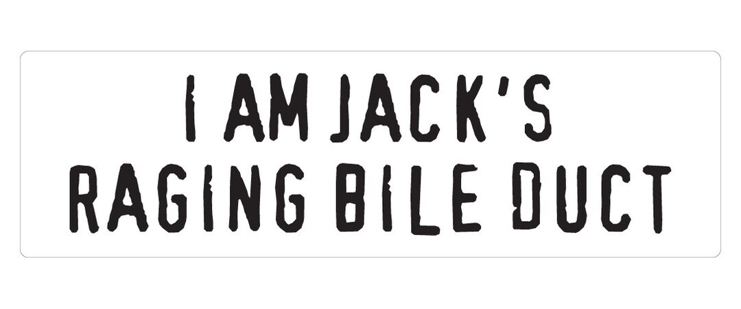 Fight Club - I Am Jack's Raging Bile Duct - Full Color Decal / Sticker ...