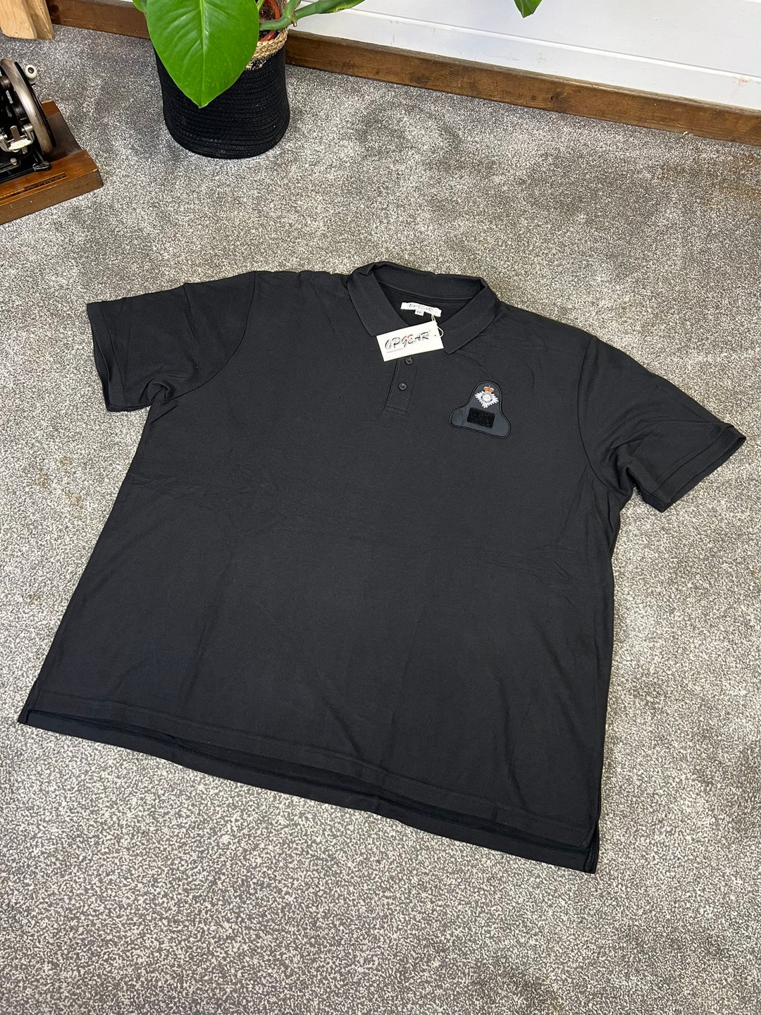 Genuine Unissued Prison Service Black / Navy Polo Shirt T-shirt Large ...