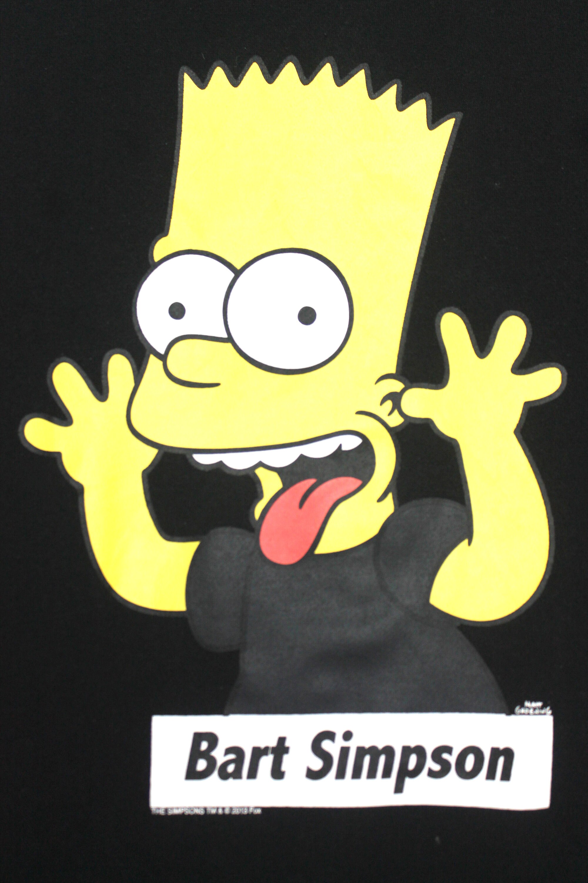 Bart Simpson Big Print Character Crewneck Pullover Sweatshirt - Etsy