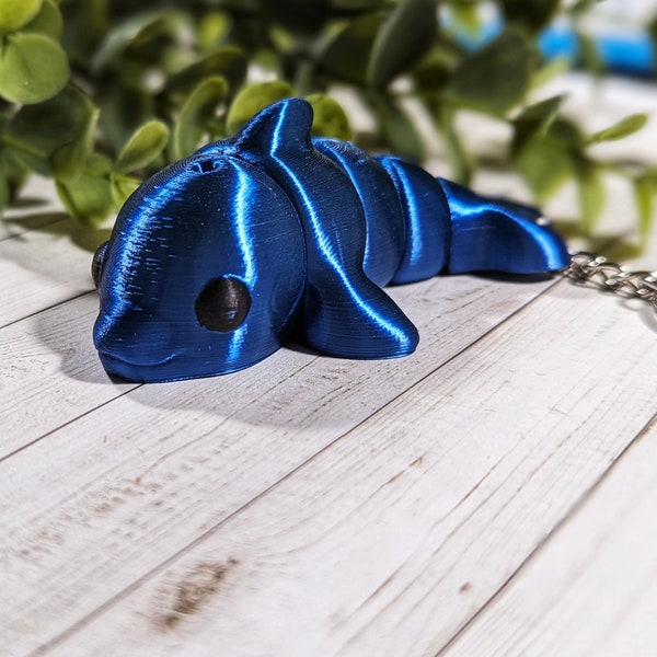 Dolphin Keychain - Etsy