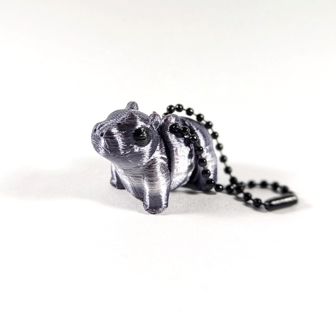Baby Hippo Keychain, 3D Printed Tiny Hippo, Pygmy Hippo, Canadian House ...