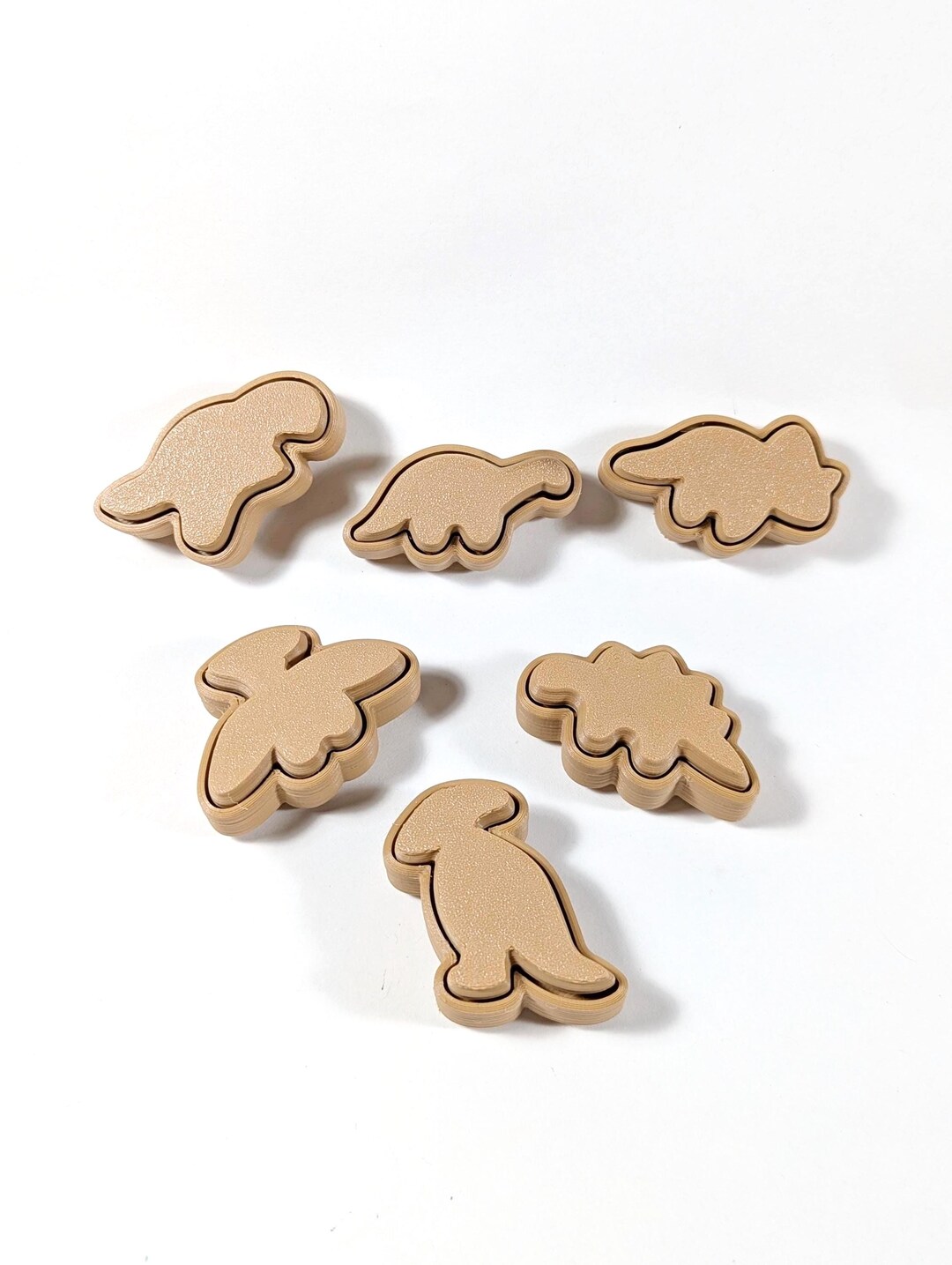 Dino Nugget Fidget Clicker, Dinosaur Fidget, Dino Nugget Keychain ...