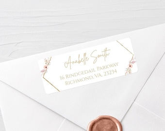 Return Address Label Template, Printable Envelope Label, Avery 1 X 2 5/ ...