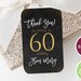 60th Birthday Tags, Favor Tags Printable, Thank You Tag, Personalized ...