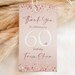 Sixty 60th Birthday Favor Tags, Printable Thank You Tag, Thank You Tag ...