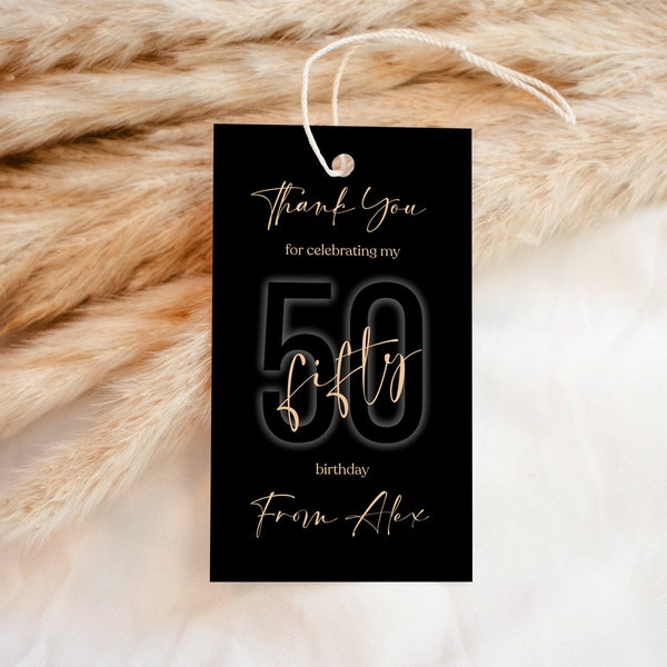 Thank You for Celebrating 50th Birthday - Etsy