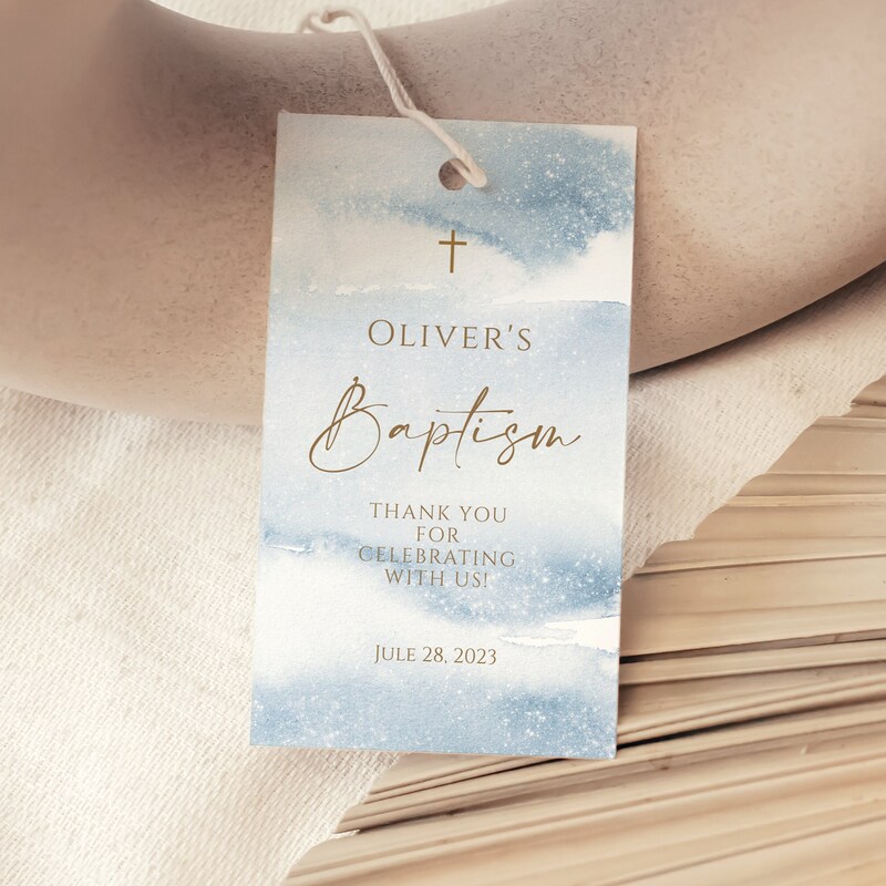 Baptism Tag - Etsy