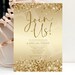 Join Us Gold Business Invitation Template, Editable Gold Confetti ...