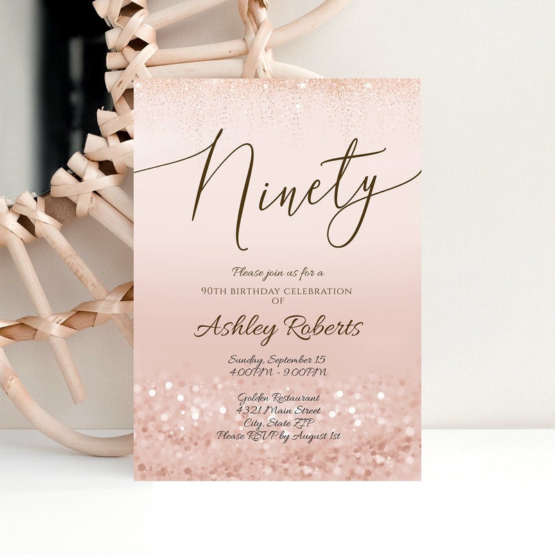 90th Birthday Program Template - Etsy