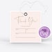 Editable Peach Hang Tag, Printable Thank You Tag Template, Clothing Tag ...