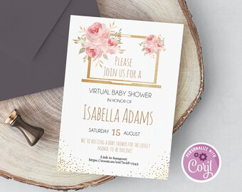 Virtual Baby Shower Invite - Etsy