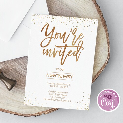 You're Invited Invitation Template Instant Download - Etsy