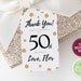50th Birthday Tags, Favor Tags Printable, Personalized Gold Confetti ...