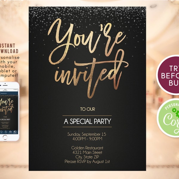 You're Invited Invitations - Etsy