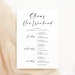 Printable Hen Do Itinerary, Hen Do Invitation Template, Bachelorette ...