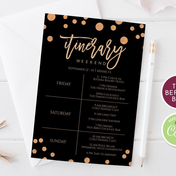 50th Birthday Party Program Template - Etsy