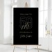 Printable 50th Birthday Welcome Sign Template Fifty Black - Etsy