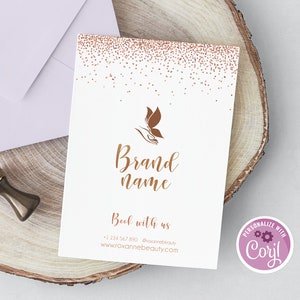 Rose Gold Price List Editable Business Price List Template - Etsy