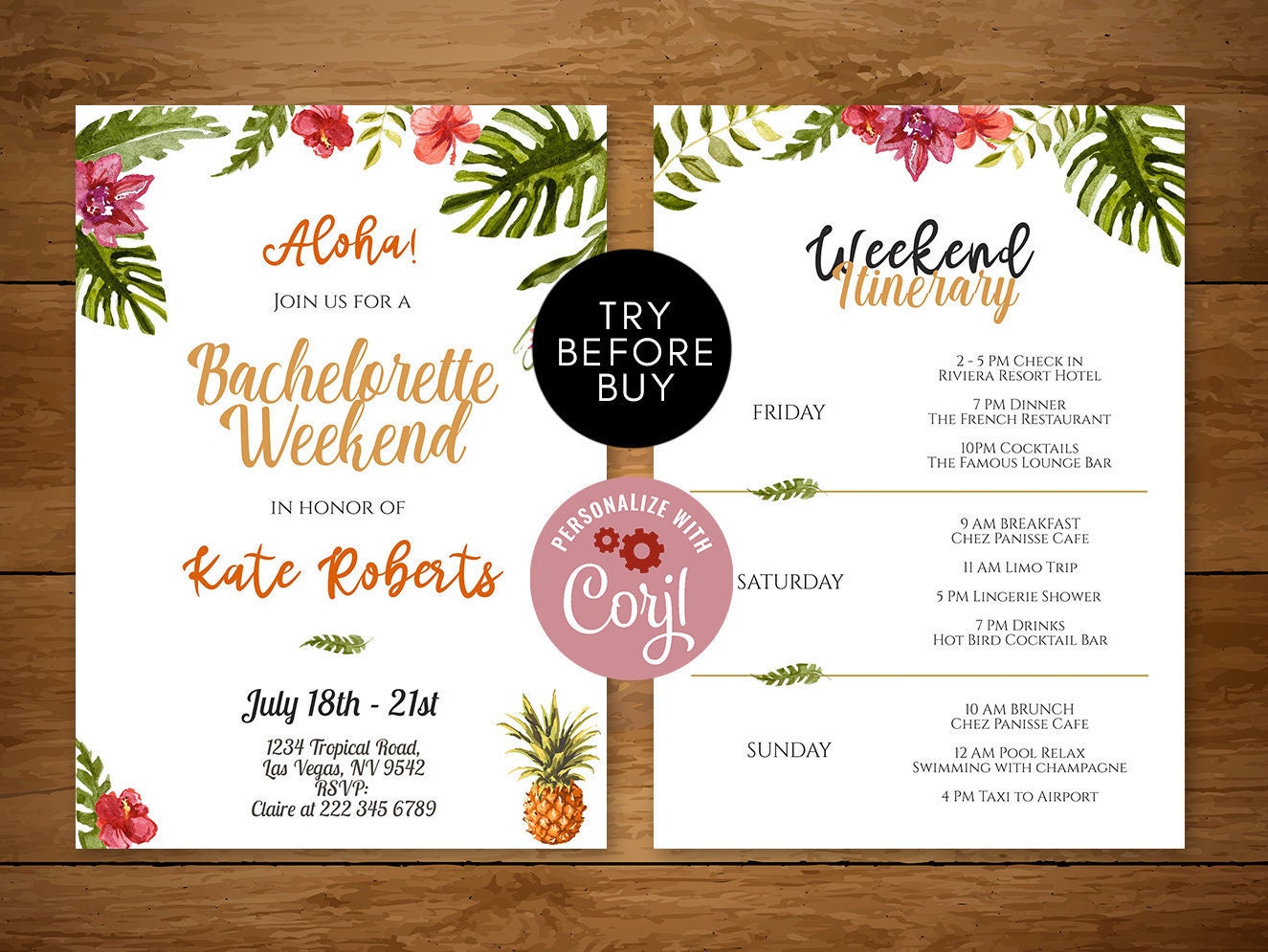 Bachelorette Party Invitations Bachelorette Invite Weekend | Etsy