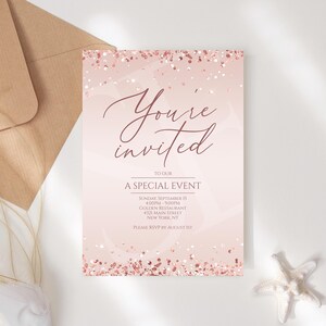 Printable You're Invited Invitation Template, Editable Special Event ...