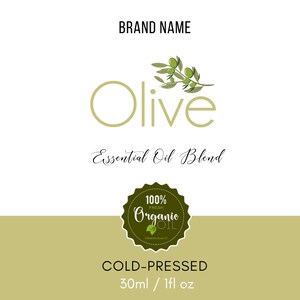 Custom Product Label, 1oz 2oz Editable Label Template, Essential Oil ...