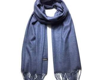 Navy Blue Winter Scarf - Etsy