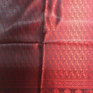 Red Silk Scarf,gift for Her,shawl,reversible Silk Scarf,paisley Scarf ...