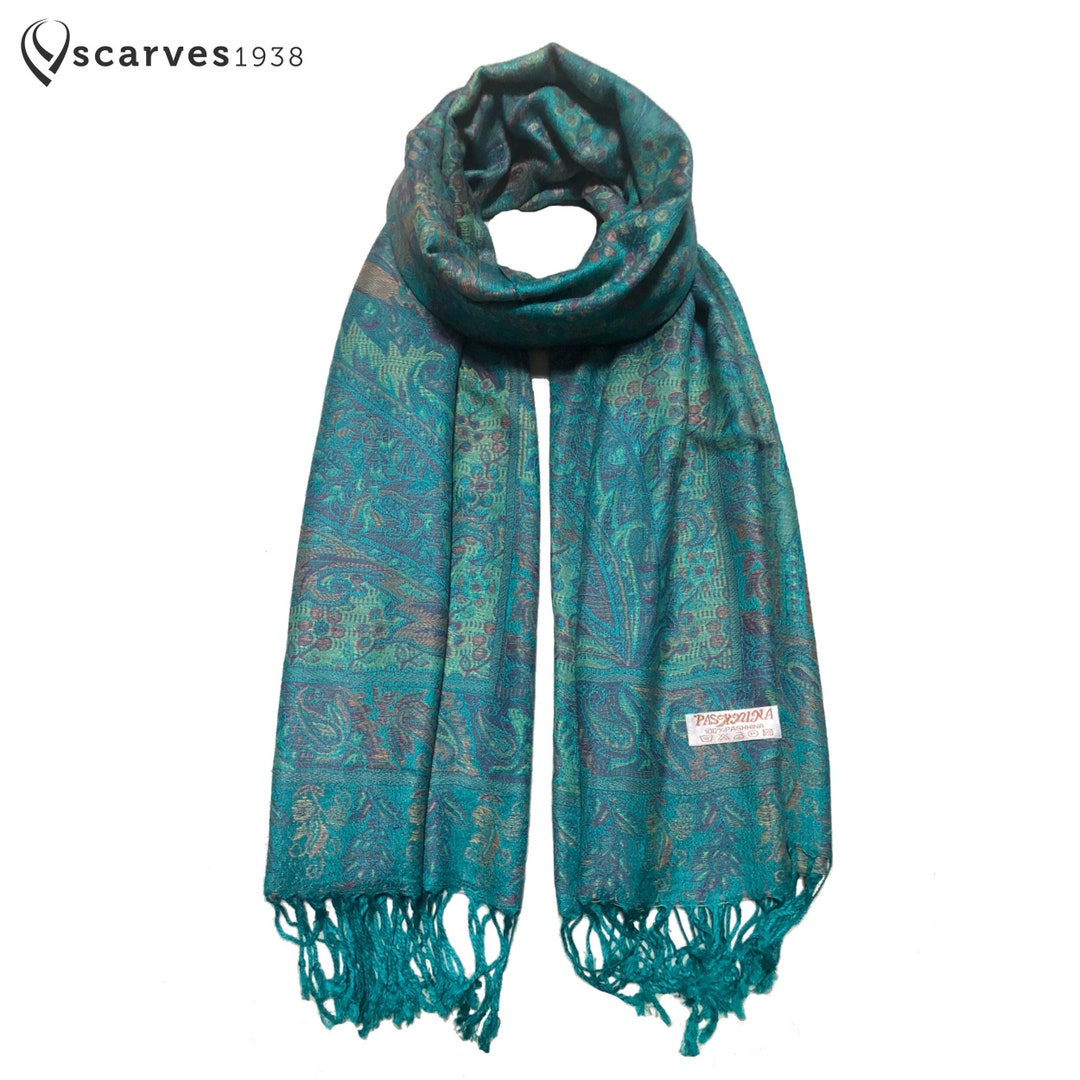 Green Pashmina Scarf Nature Scarf Festival Scarf Scarves1938 Wedding ...